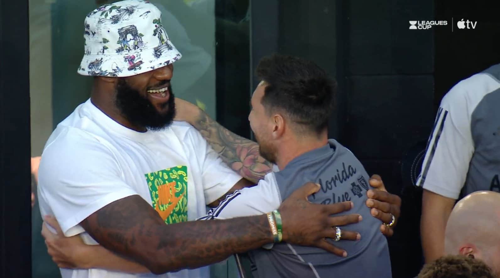 El mensaje de Messi a LeBron James tras su encuentro en Inter Miami ...